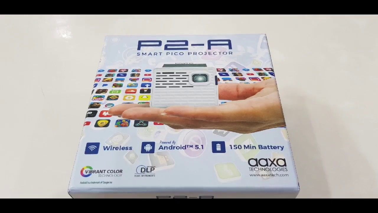 AAXA P2-A Smart Pico Projector box - YouTube