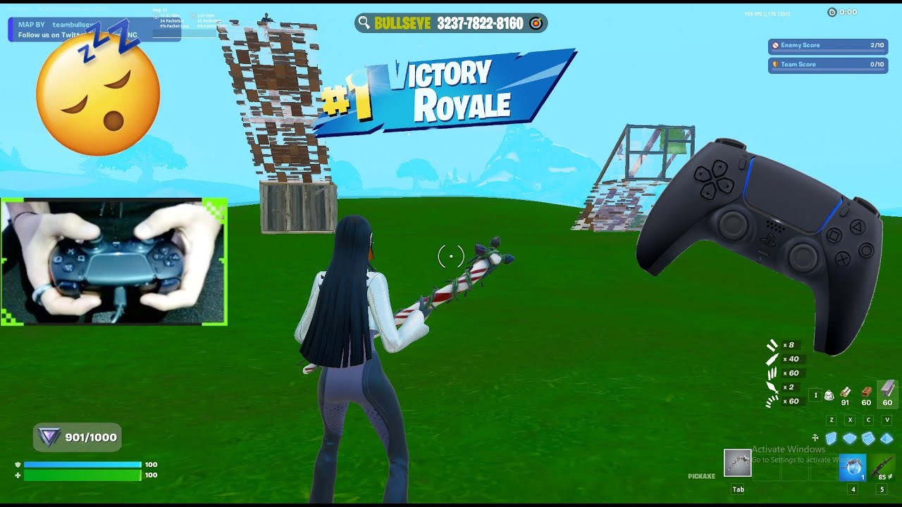 [45 Minutes] PS5 Controller ASMR | Handcam | Fortnite Creative - YouTube