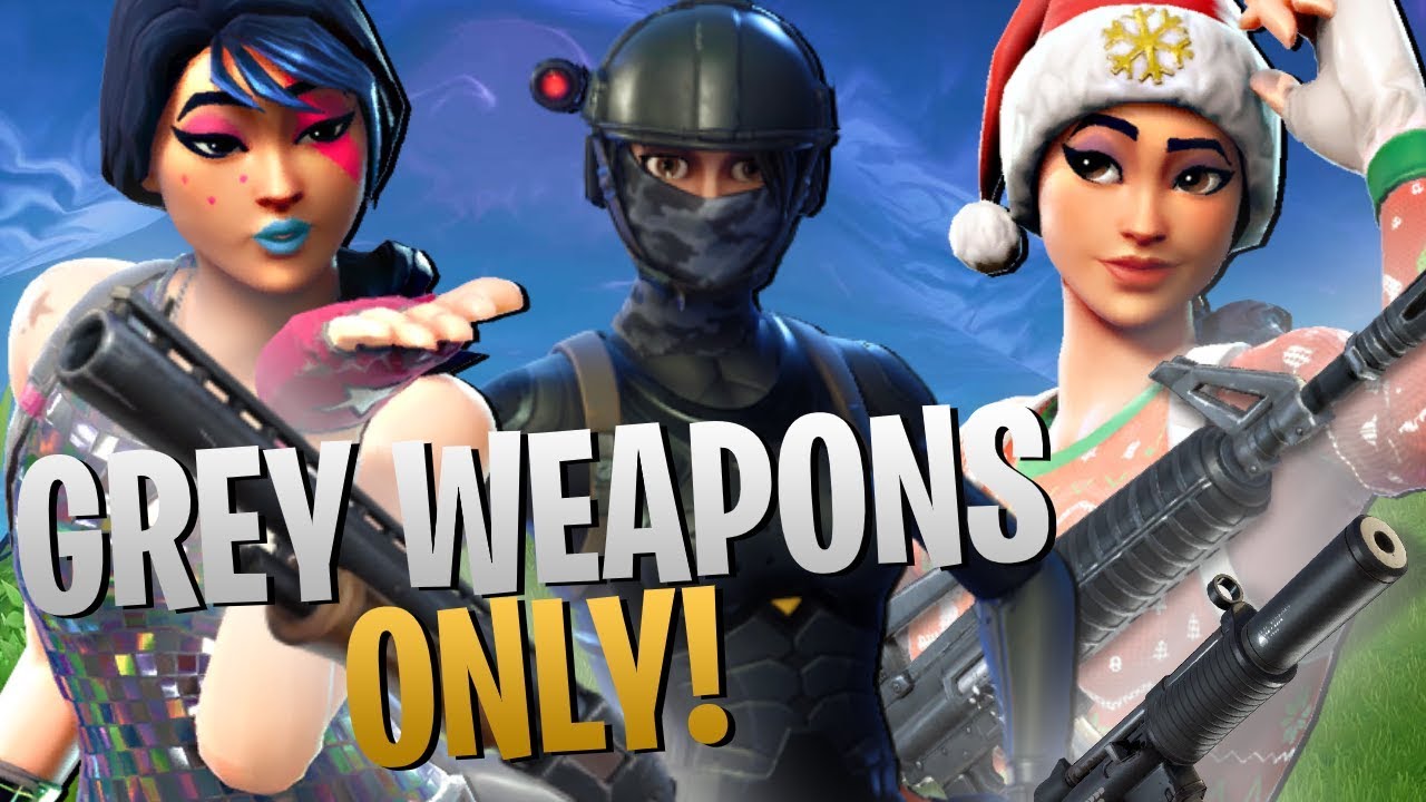 Only GREY WEAPONS Challenge!! - YouTube