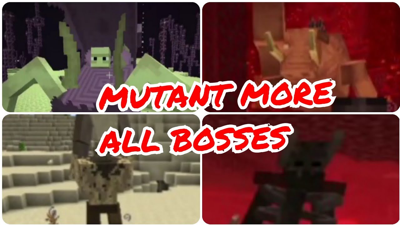 Minecraft Mutant More All Bosses ( 1.16.5 Mod ) - YouTube