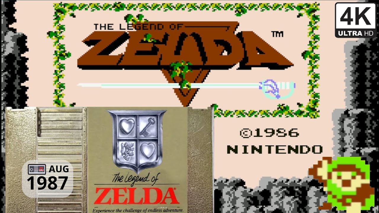 The Legend of Zelda (Nintendo, 1986) - NES Gameplay 4K - YouTube