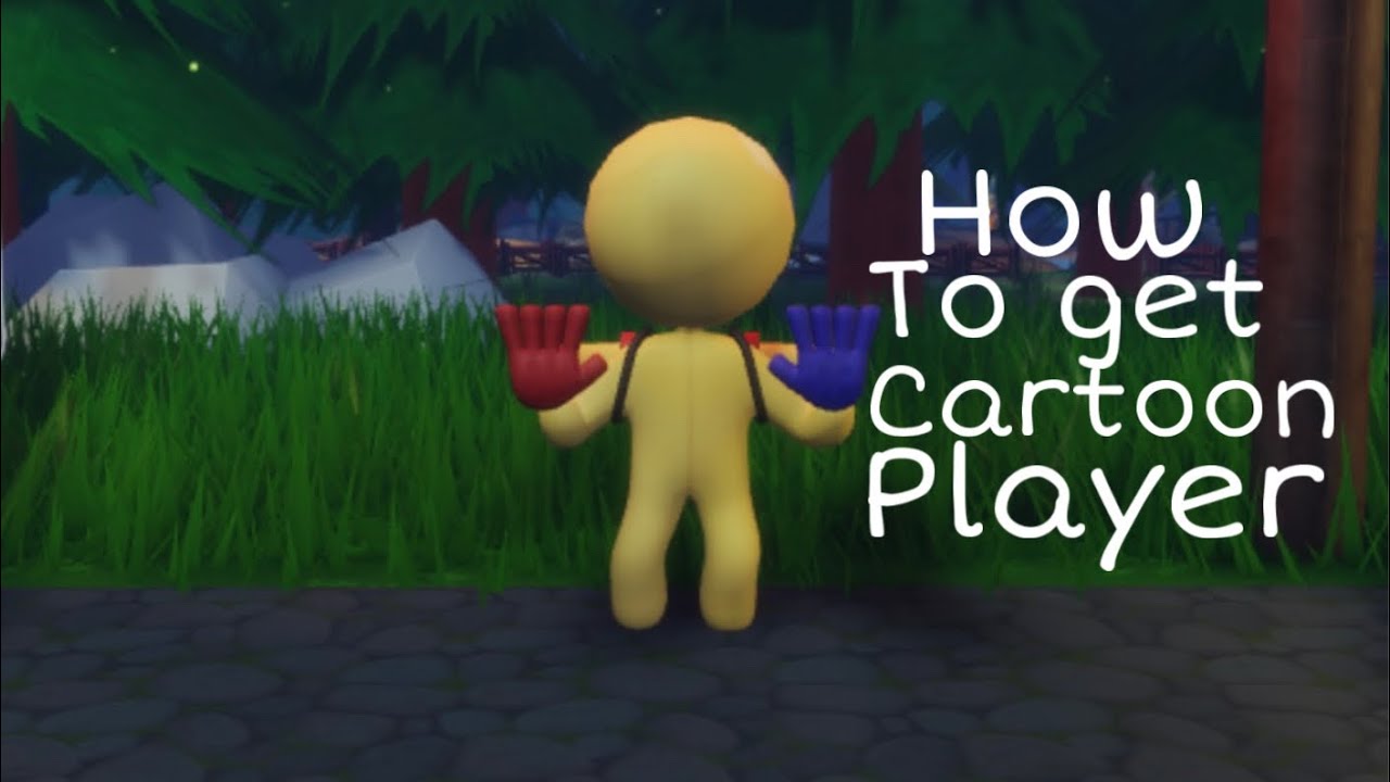 How to get cartoon player roblox smiling critters RP - YouTube