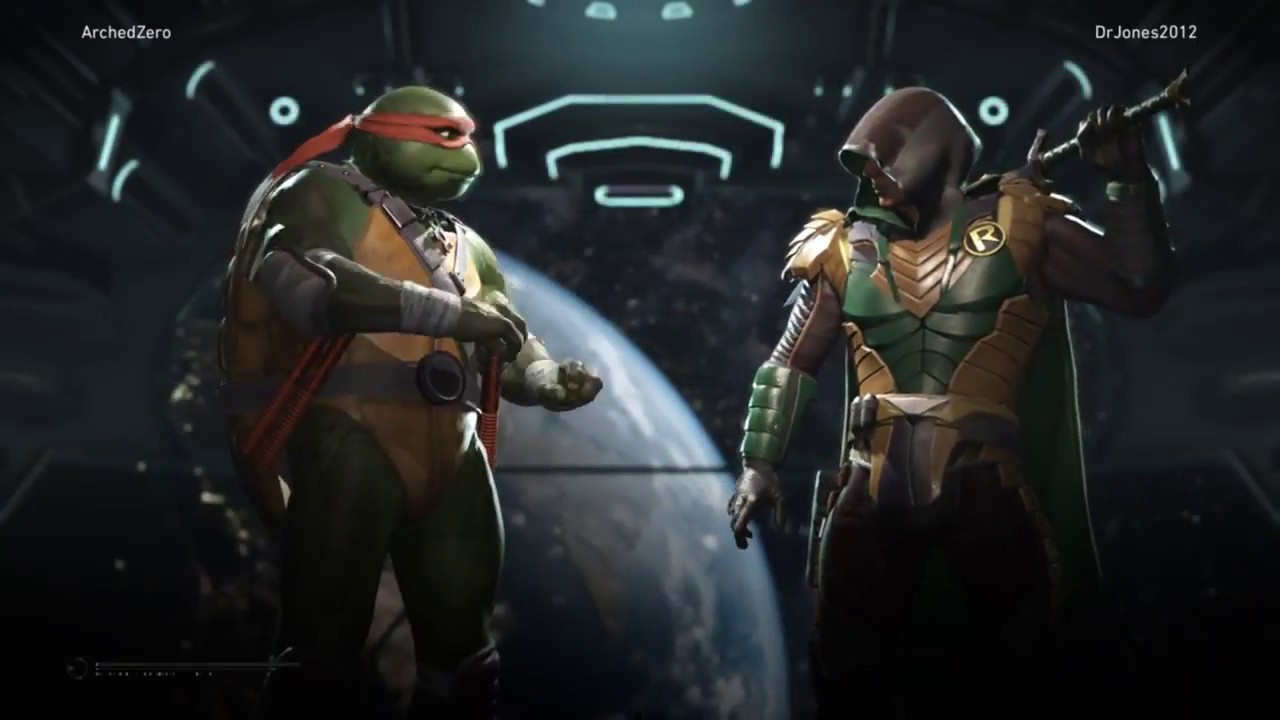 Injustice 2: TMNT Gameplay (Michelangelo vs Robin) - YouTube