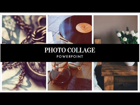 How to create collage of Photos in seconds in Powerpoint 365 - YouTube