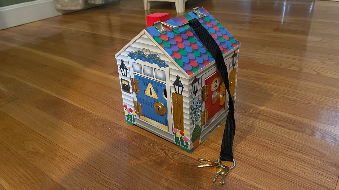 Melissa and Doug Wooden Doorbell House - YouTube