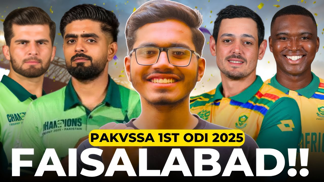 Pakistan vs South Africa 1st ODI Faisalabad After 17 Years | Playing XI ...