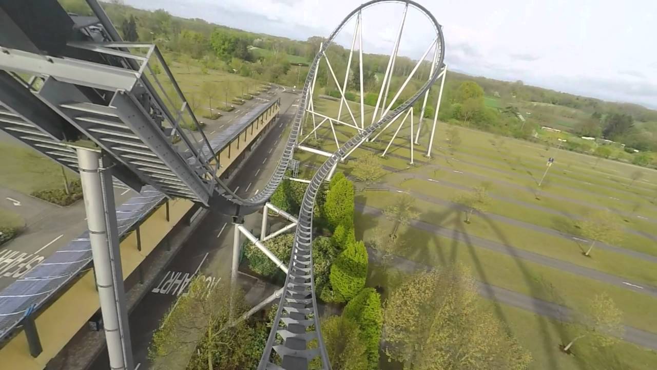 Europa-Park Silver Star Rollercoaster Ride, Front Row POV - YouTube