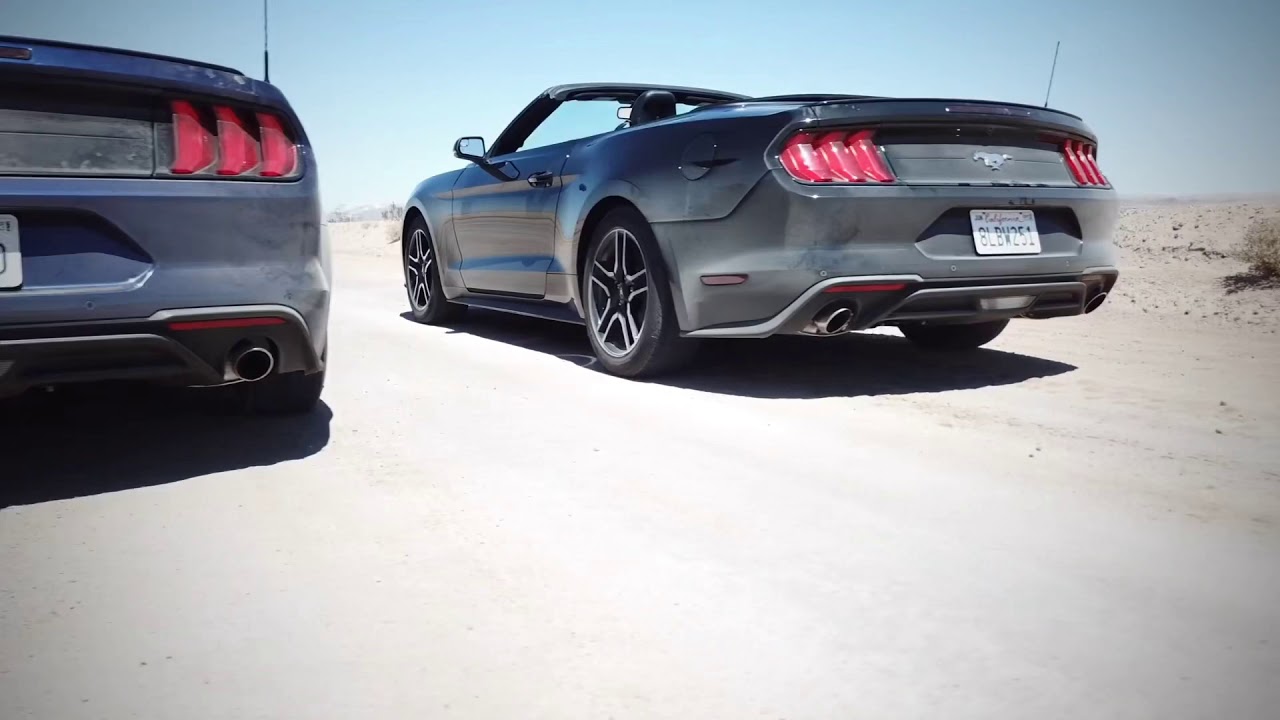 Aerial Ford Mustang shots riding in Nevada - YouTube