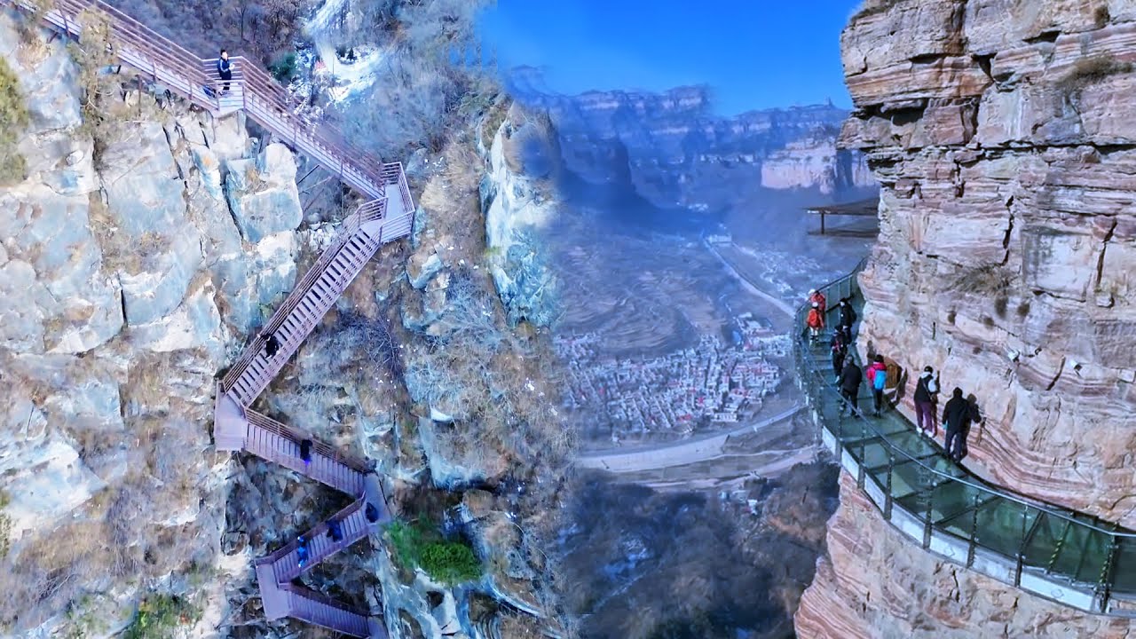 The most dangerous ladder in China | Cliff wonders you won’t believe ...