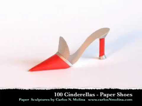 Paper Art - Paper Shoes - YouTube