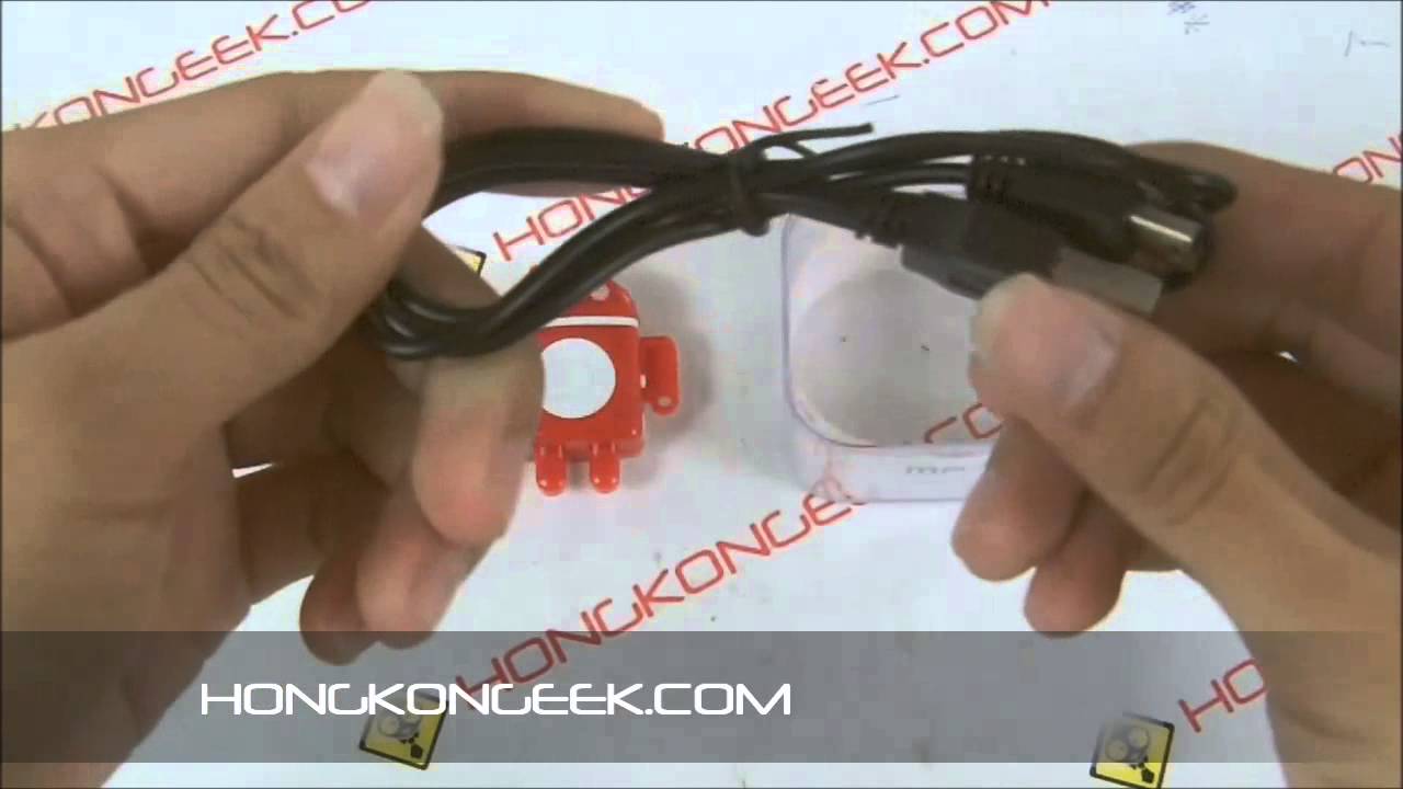 Android robot mp3 player - unboxing and test - YouTube