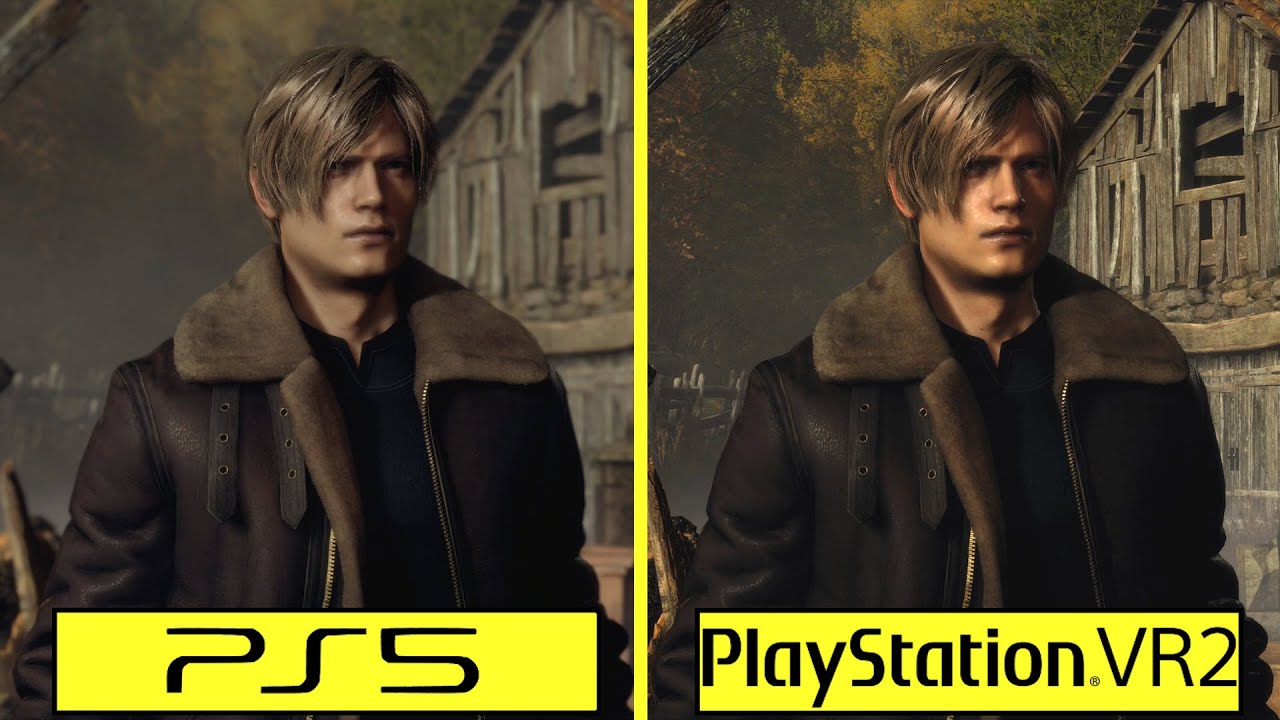 Resident Evil 4 Remake VR Mode PSVR2 vs PS5 Original Mode Graphics ...