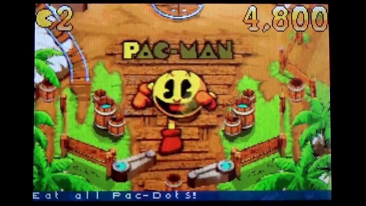 Pac-Man Pinball Advance on GBA - YouTube