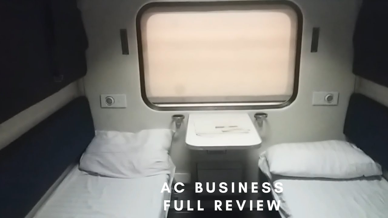Full of facilities AC business class train cabin - YouTube
