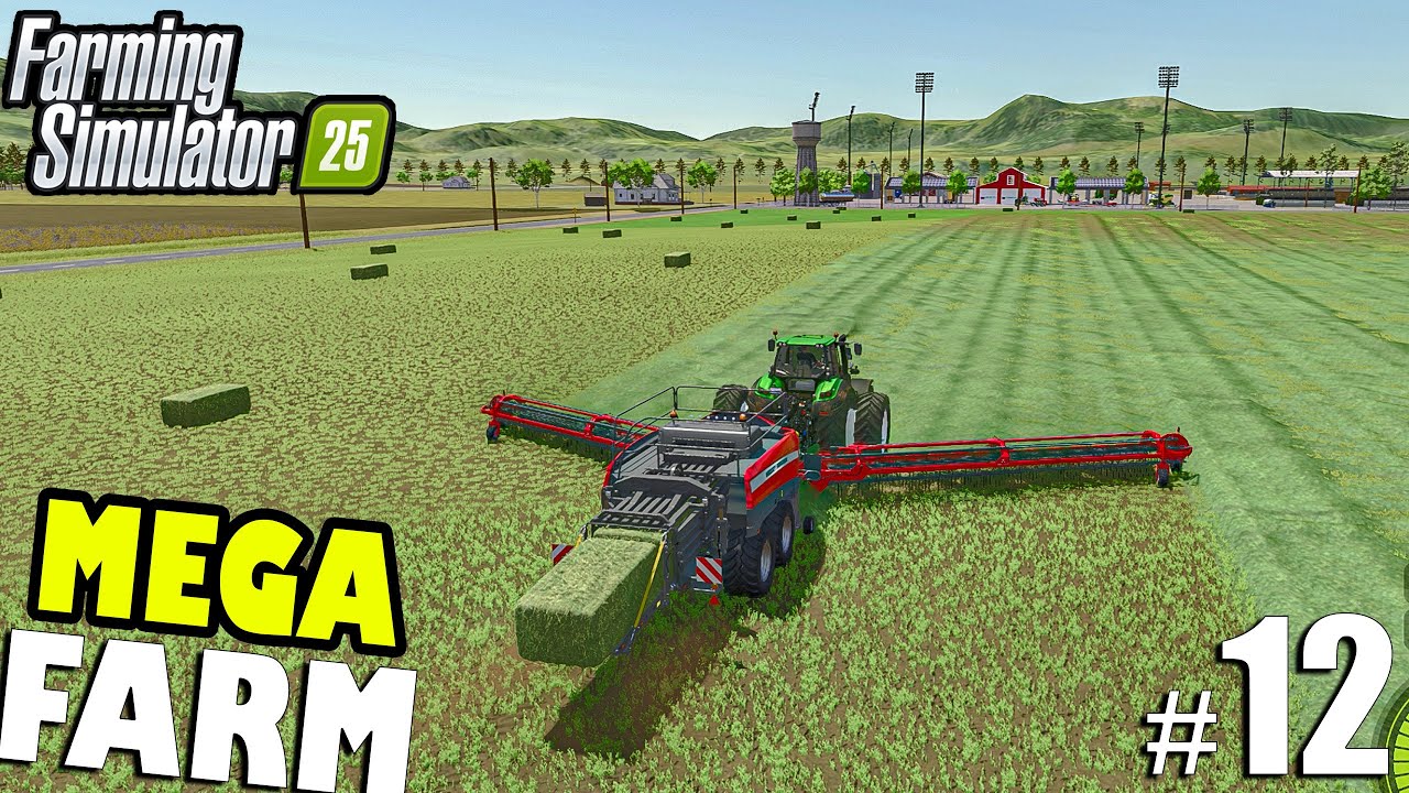 Harvesting 2 MILLION of ALFALFA HAY | MEGA FARM Challenge | Farming ...
