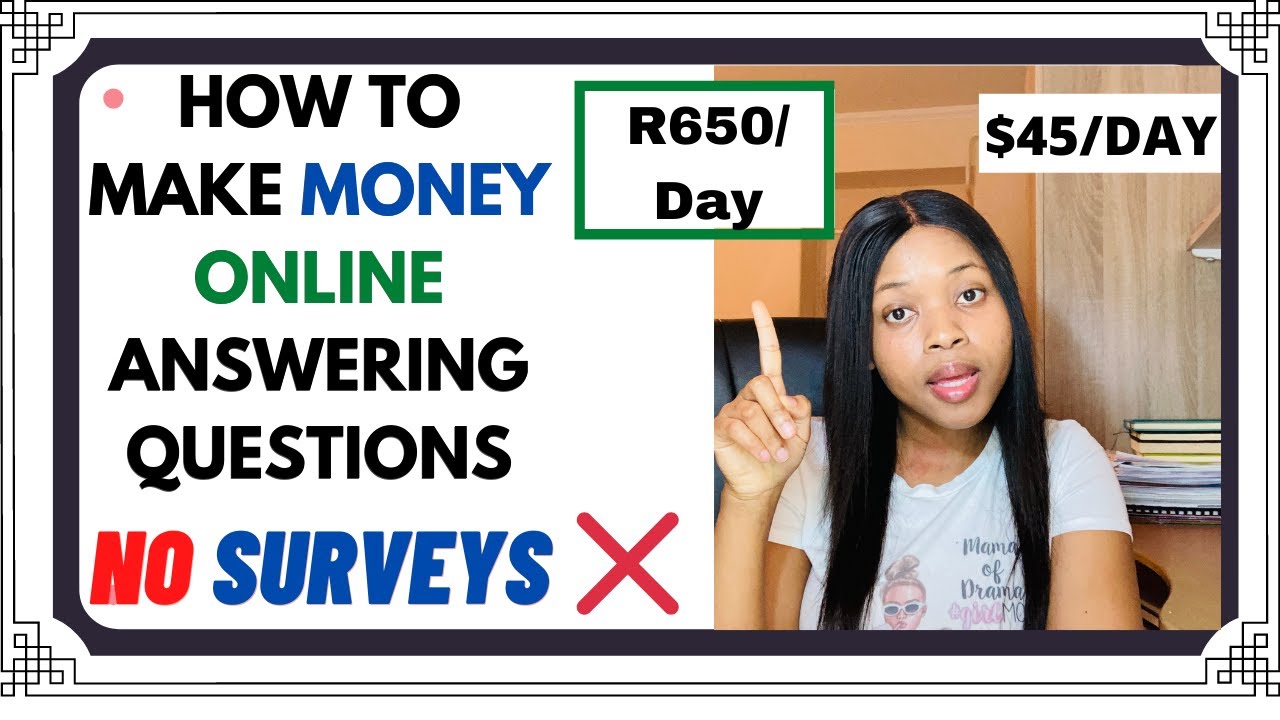 HOW TO MAKE MONEY ANSWERING QUESTIONS ONLINE *LEGIT* - YouTube