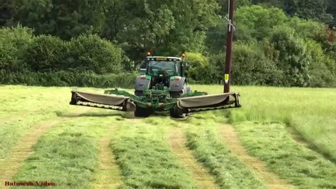 Mowing for Silage with John Deere 6190R. - YouTube