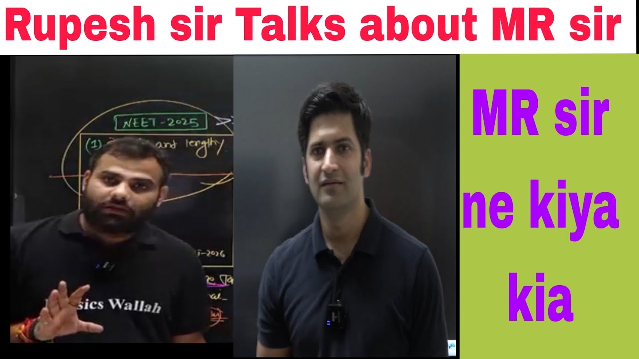 Rupesh sir talk about Mr sir - YouTube