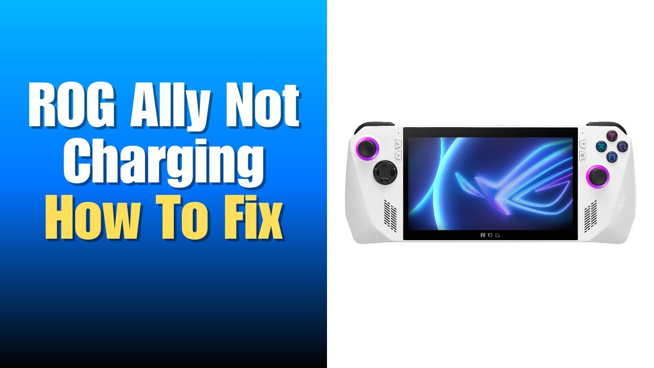ROG Ally Not Charging - How To Fix - YouTube