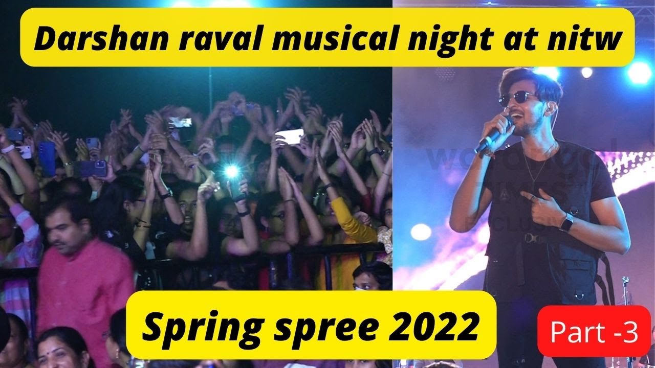 Darshan Raval live Concert in Warangal NITW - YouTube