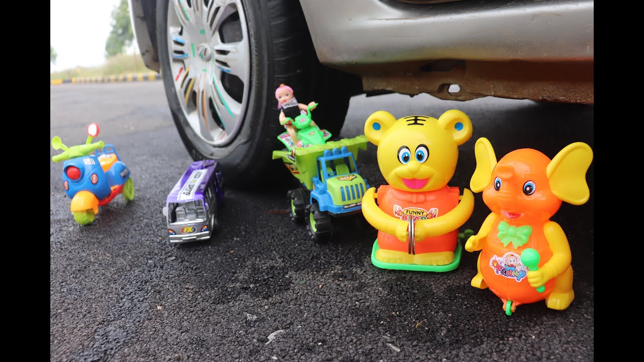 Experiment Car vs Chicken Toy | Crushing Crunchy & Soft Things by Car ...