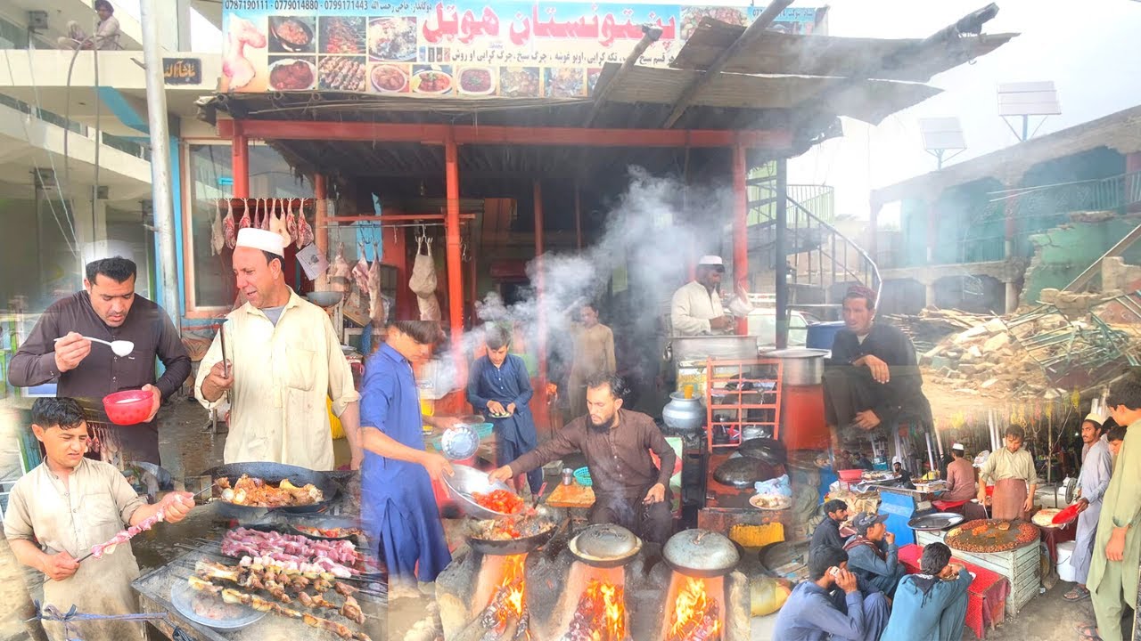 Village Bazar in Afghanistan | famous Rosh in Marko bazar | street food ...