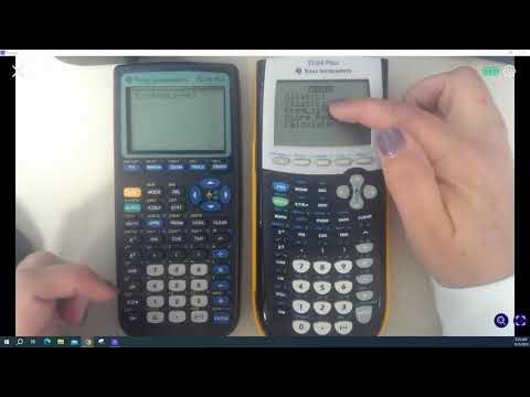 Regression Key sequence on TI-83 vs. TI-84 - YouTube