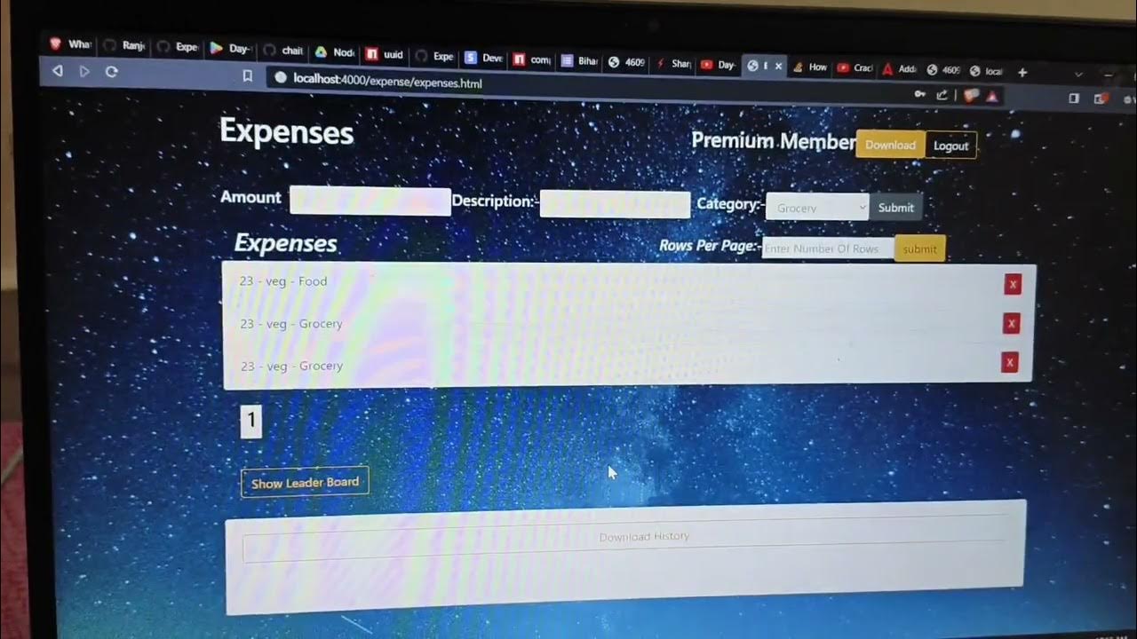 Expense tracker app (Nodejs & Expressjs) - YouTube
