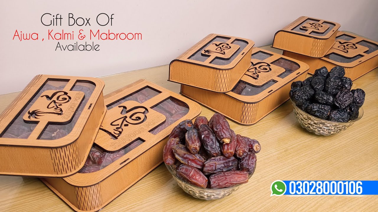 Gift Box Of Ajwa Khajoor , Mabroom Khajoor And Kalmi Khajoor Is ...