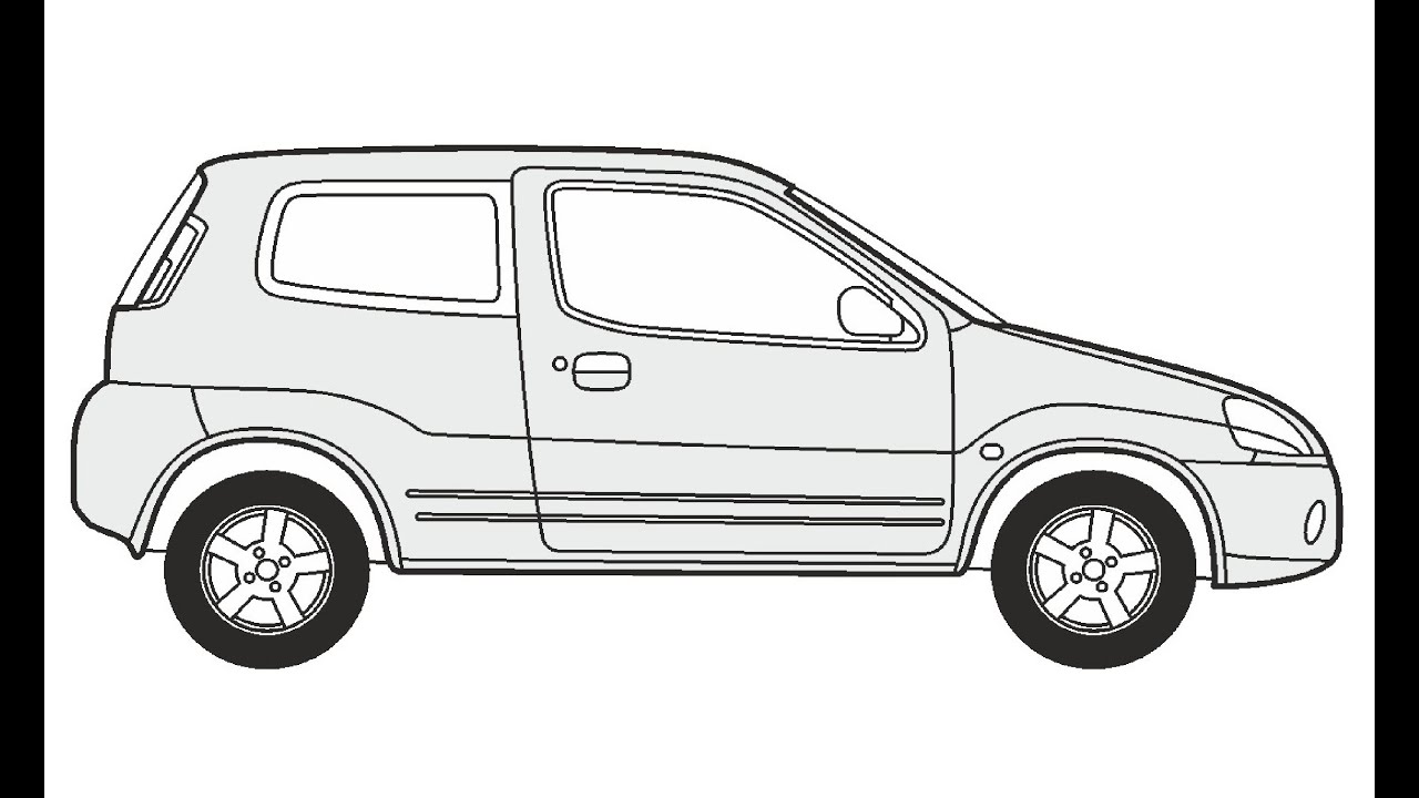 How to Draw a Suzuki Ignis / Как нарисовать Suzuki Ignis - YouTube
