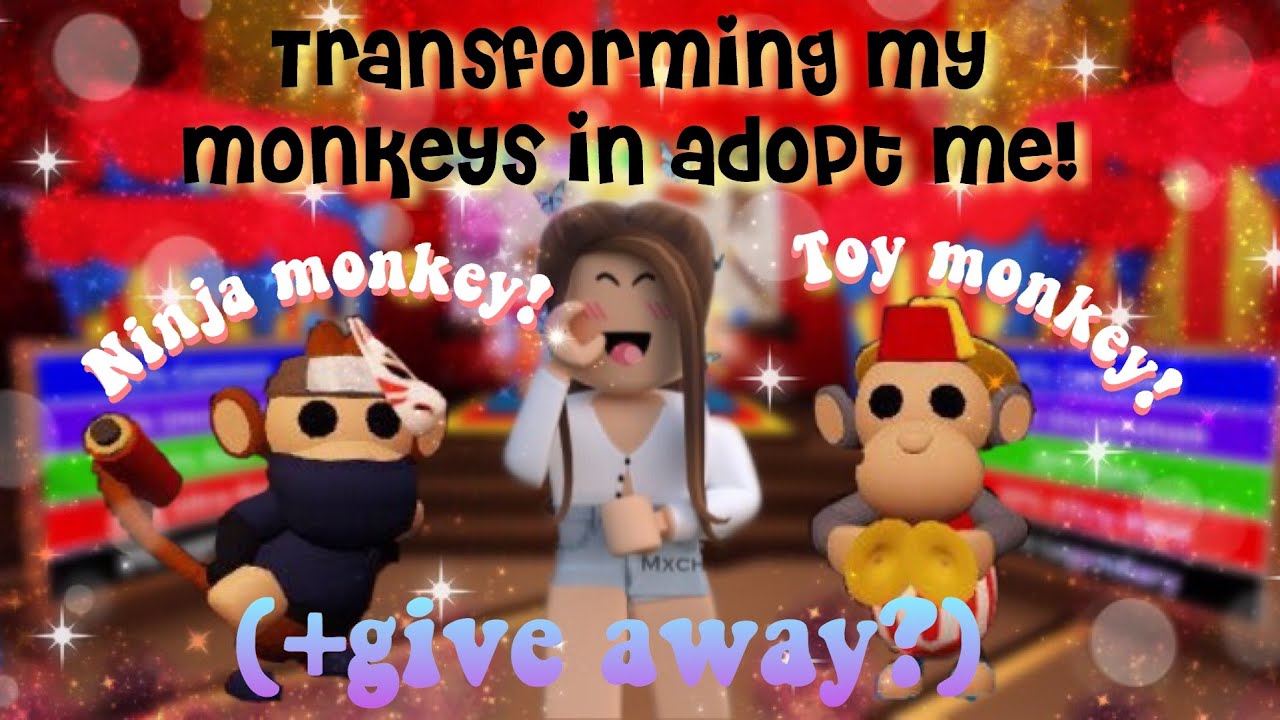 TRANSFORMING MY MONKEYS IN ADOPT ME! - YouTube