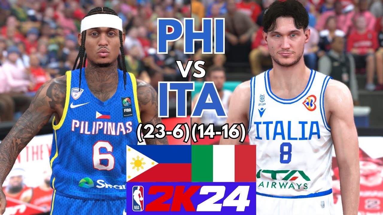 GILAS PILIPINAS (23-6) vs ITALY (14-16) - FIBA Live Full Game Today ...
