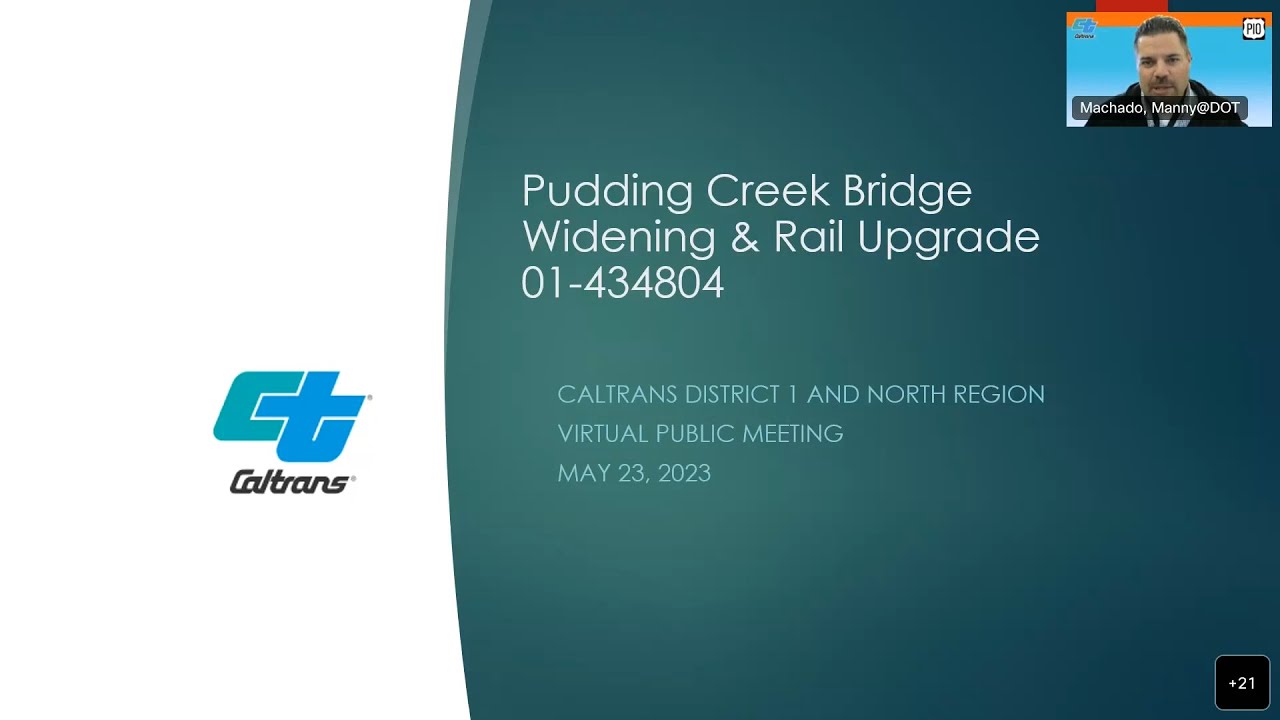 Pudding Creek Bridge Widening & Rail Upgrade Project Update | May 31 ...