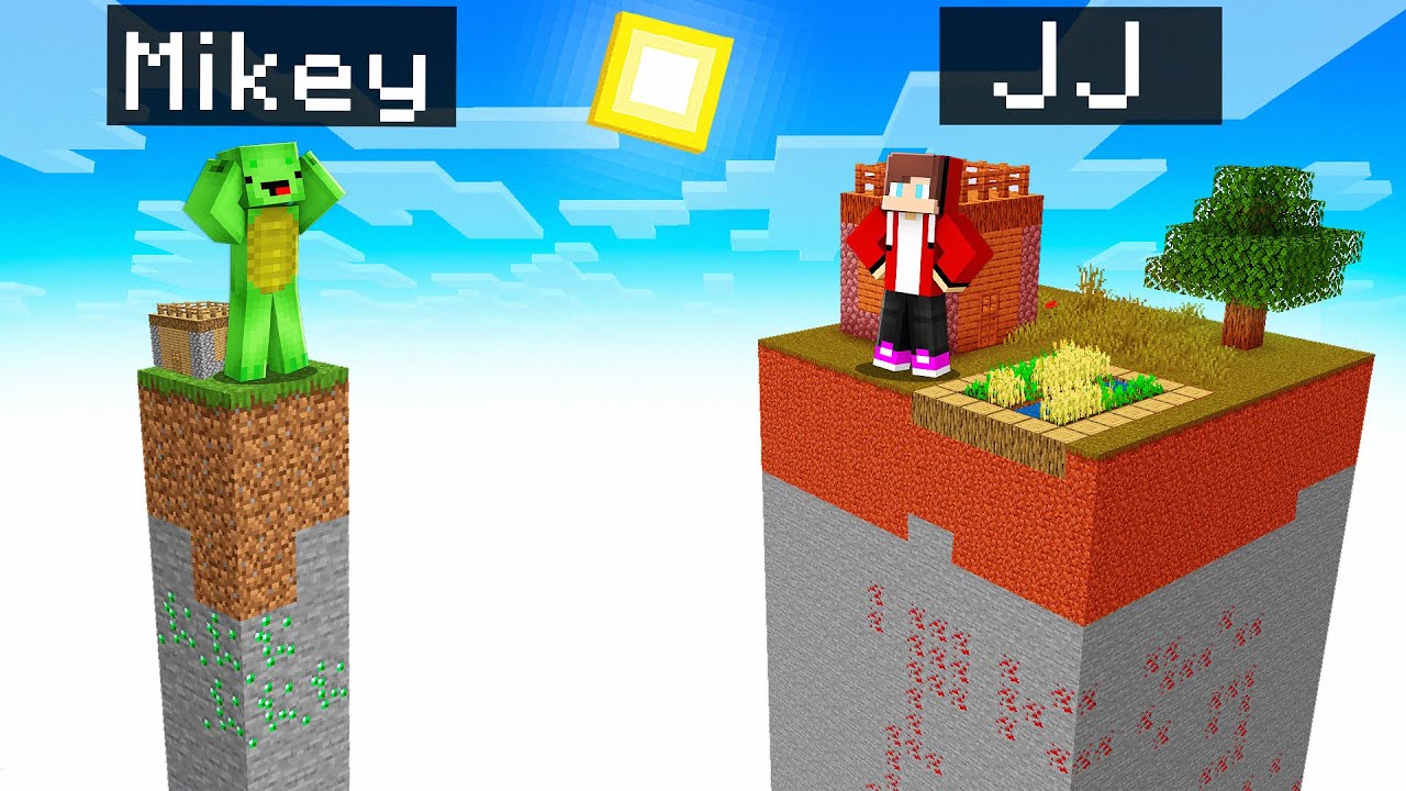 Mikey Chunk vs JJ Chunk Survival Battle in Minecraft - (Maizen) - YouTube