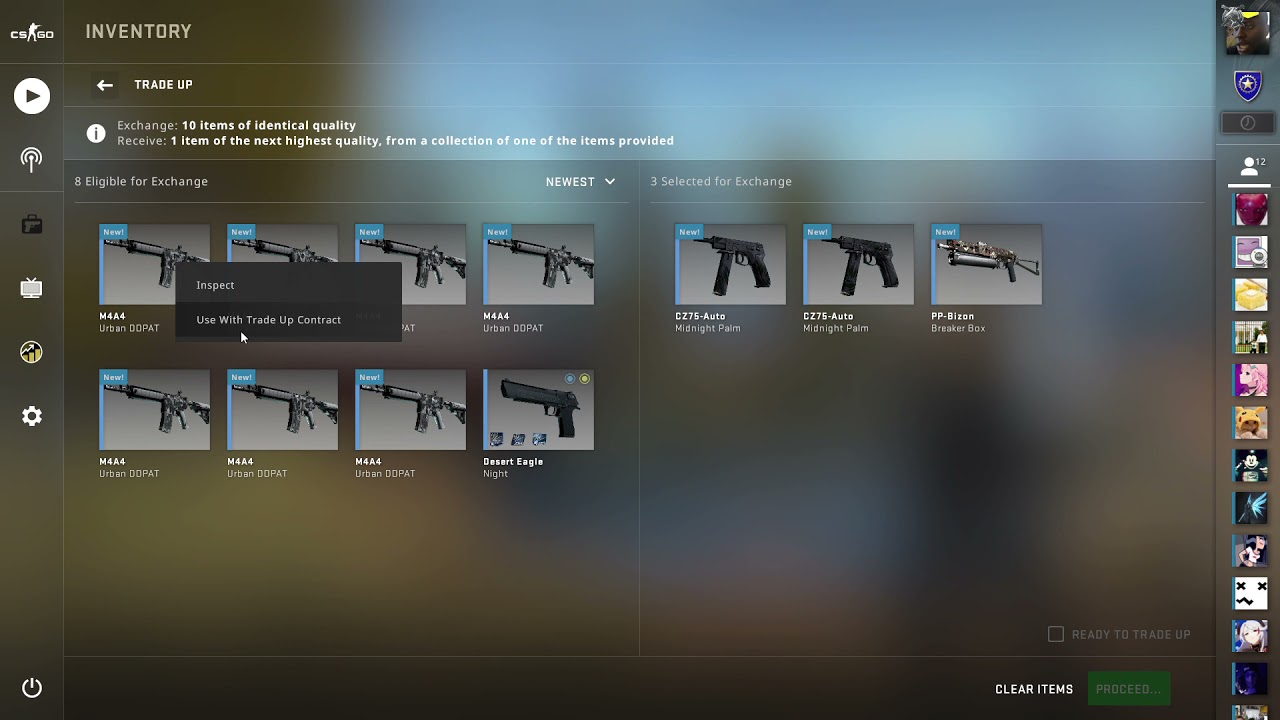 CSGO 2021 Mirage Collection Trade-Up. - YouTube