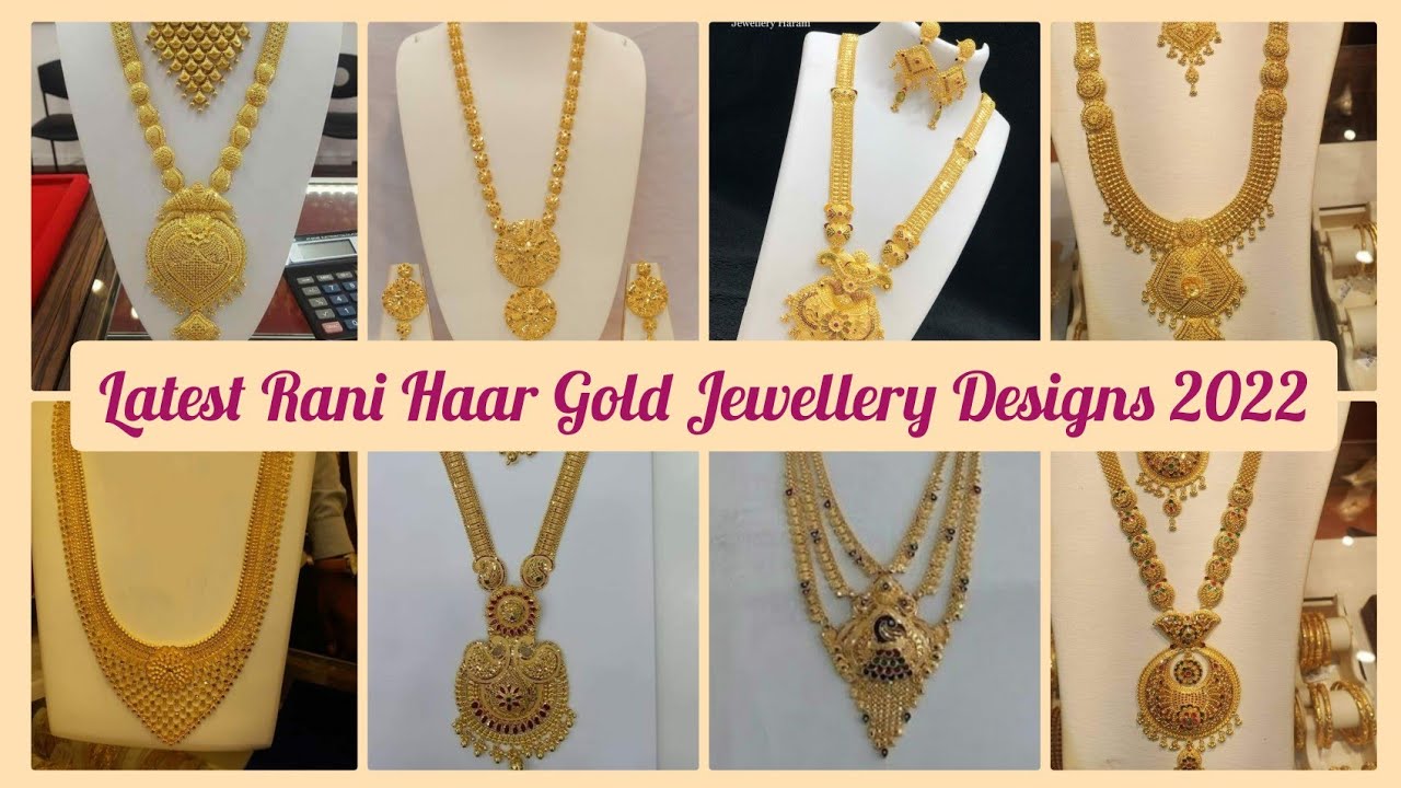 Latest Rani Haar Gold Jewellery Designs 2022| Gold Rani Haar Designs ...