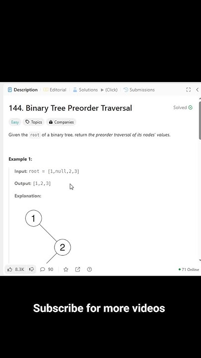 Iterative & Recursive approach for Preorder traversal |Beats 100% #dsa#recursion#developer# ...