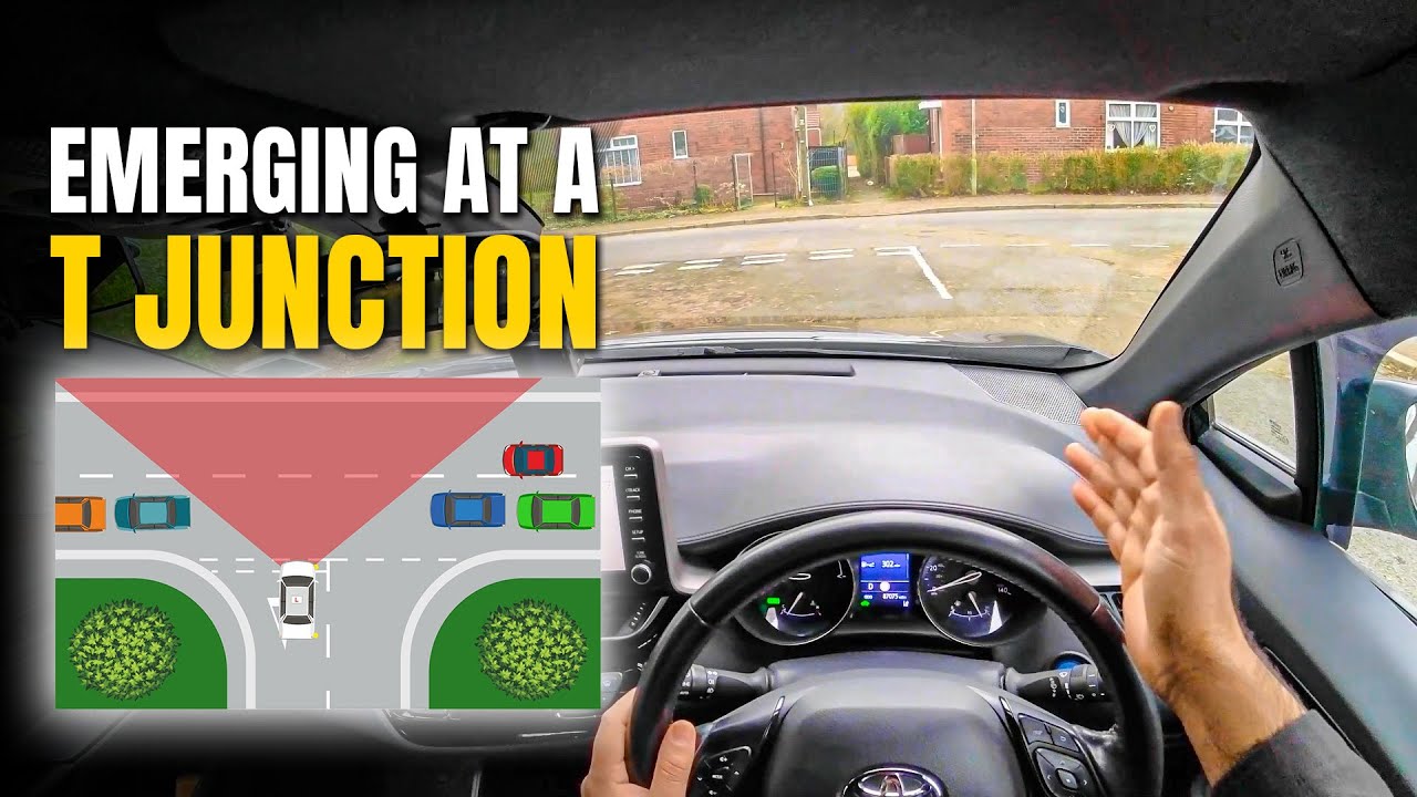 Emerging at a T Junction | UK Driving Lesson - YouTube
