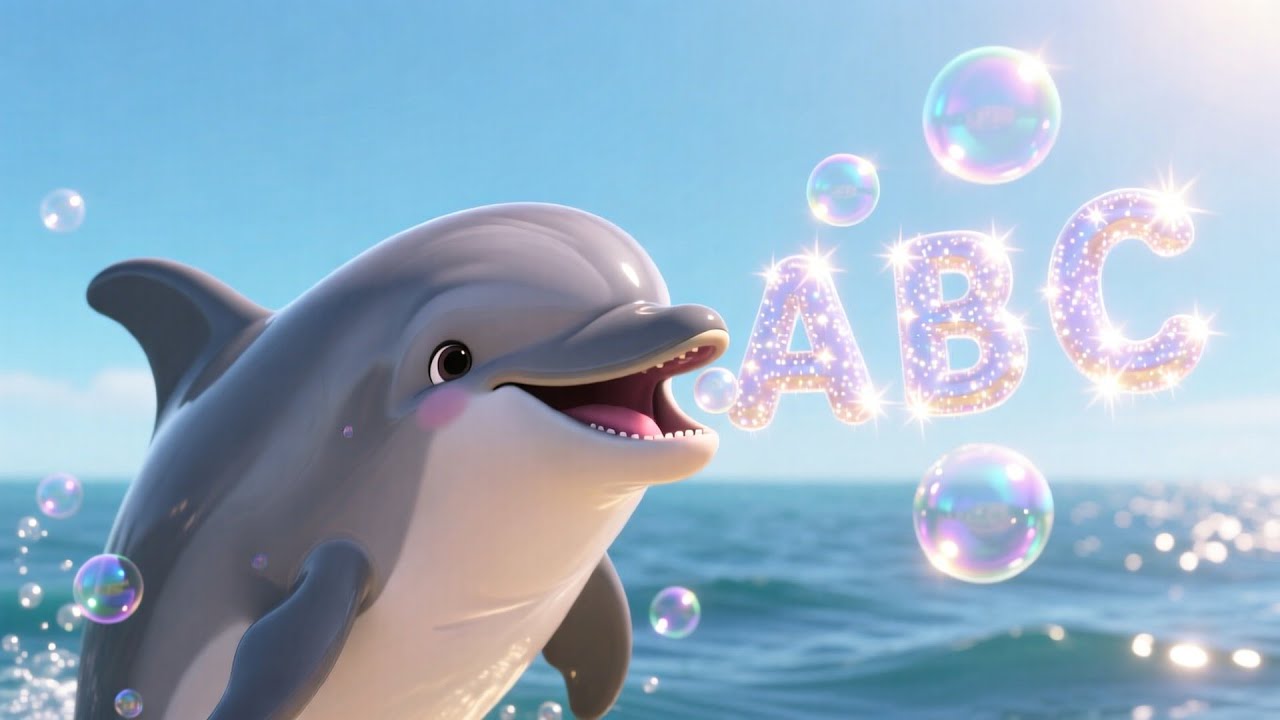 Dolphin Sings in Bubble Land | Fun Animal Song for Kids | Playful ...