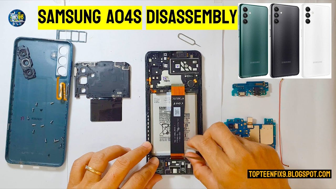 Samsung A04S disassembly - YouTube