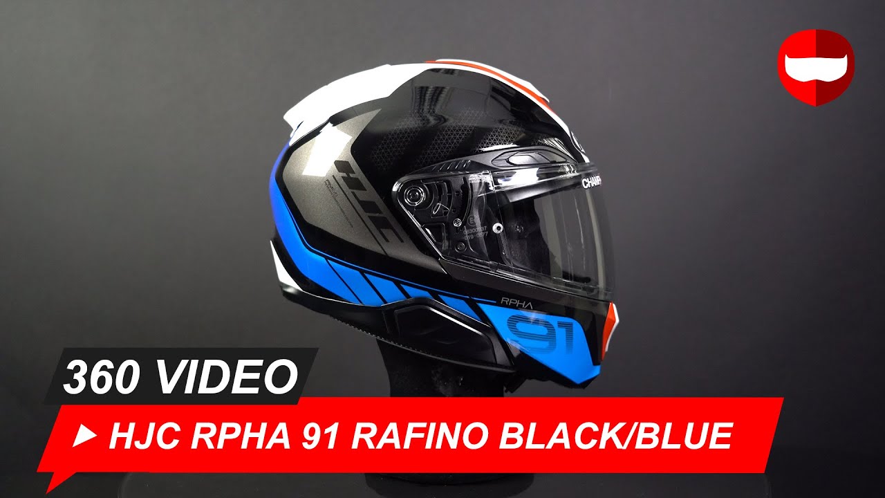 HJC RPHA 91 Rafino Black Blue - Showcase - YouTube