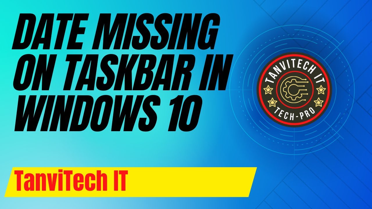 Date not display in taskbar windows 10 - YouTube