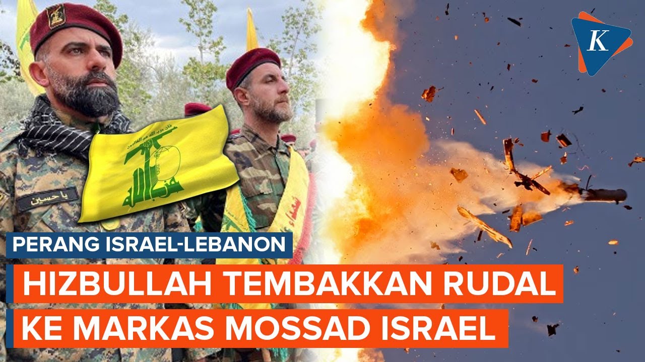 Markas Mossad Israel Diserang Rudal Hizbullah dari Lebanon - YouTube