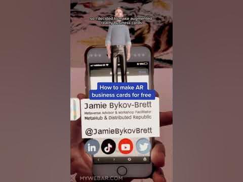 How to make Augmented Reality (AR) business cards for free - YouTube