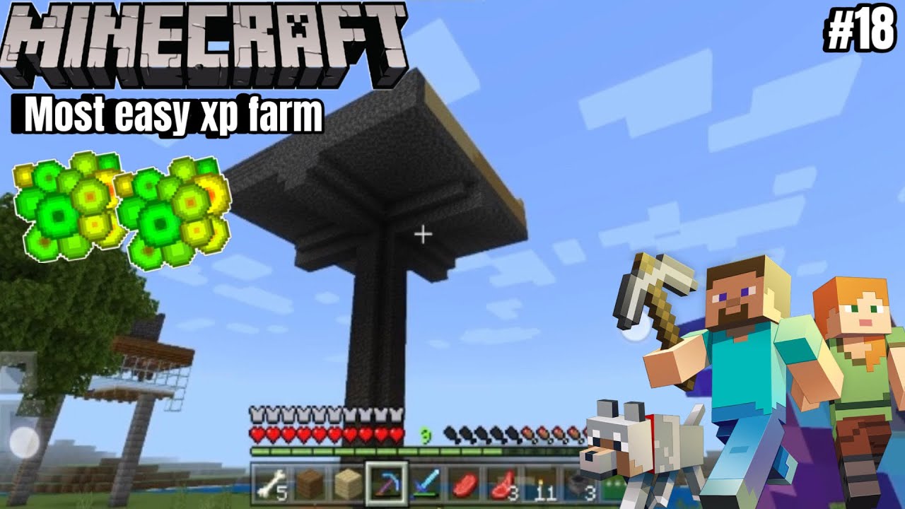 I made the most easiest xp farm in minecraft- minecraft survival series ...