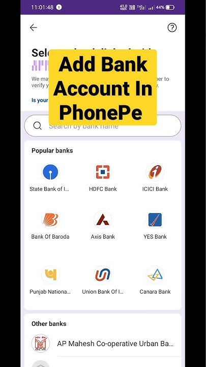 PhonePe Me Bank Account Add Nahi Ho Raha Hai 2023|How To Add Bank ...
