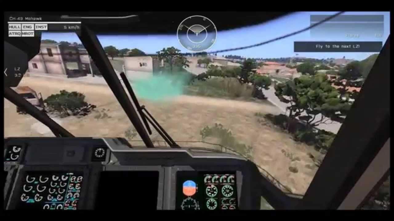 Arma 3 -- Scenario -- "Helicopter Training (Transport)" - YouTube