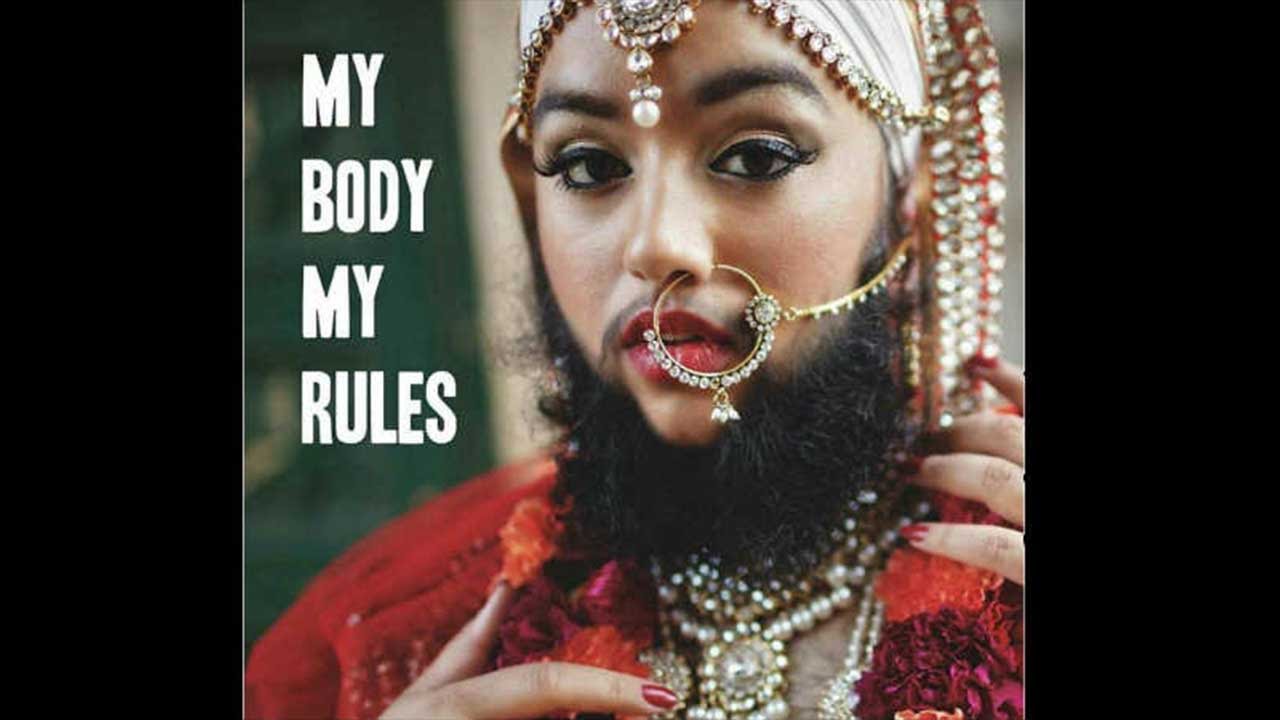 Bearded female model Harnaam Kaur created history on ramp walk - YouTube