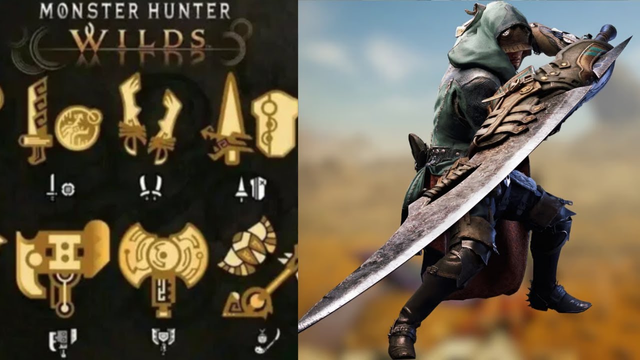 ALL MONSTER HUNTER WILDS WEAPONS AND GAMEPLAY! MHW MH WILDS WEAPON ...