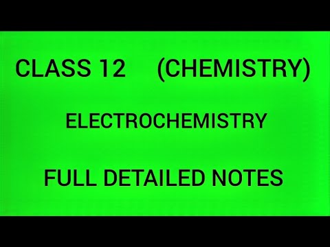 Class 12 chemistry Electrochemistry in one short notes || Notes of ...